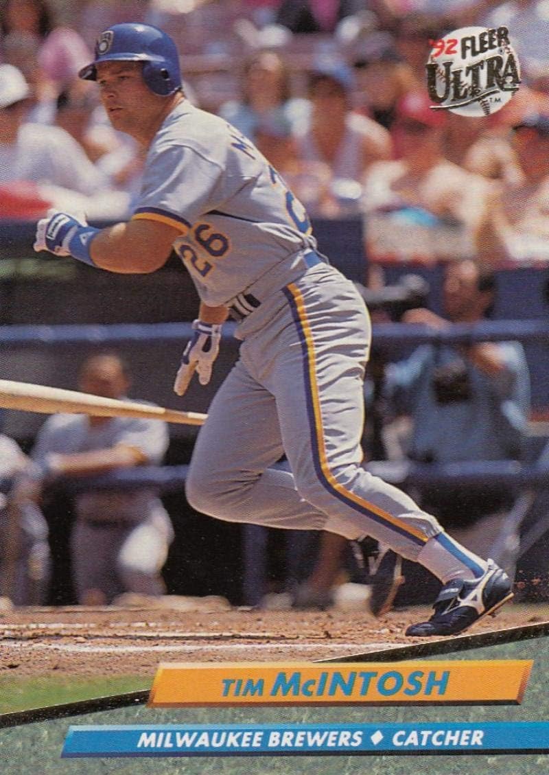 Amazon.com: Baseball MLB 1992 Ultra #386 Tim McIntosh #386 NM Brewers ...