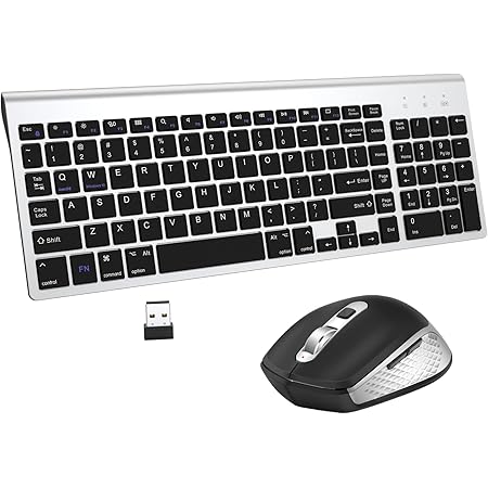 Amazon.com: Wireless Keyboard and Mouse - FEDARFOX Dual System ...