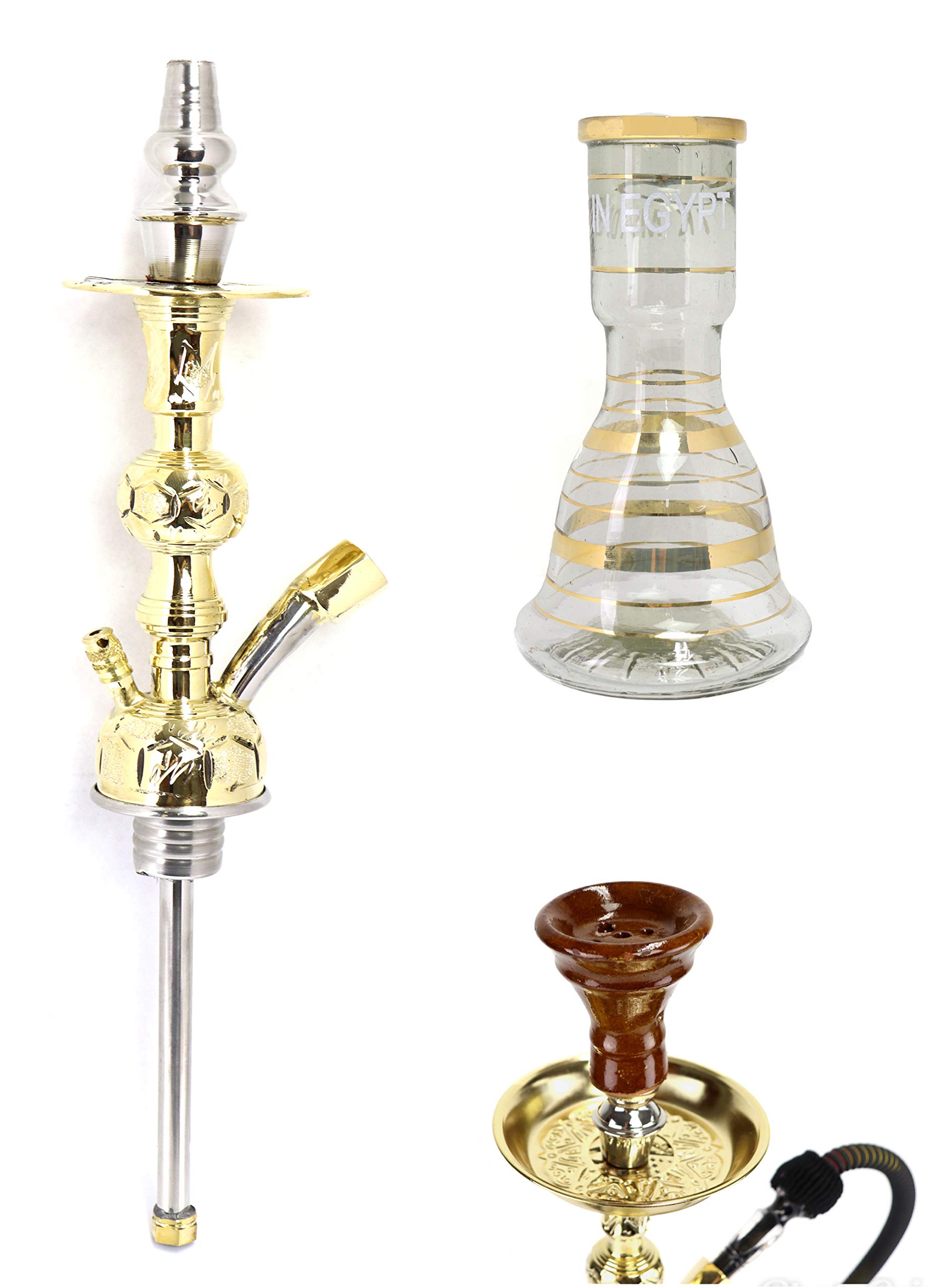 1-Hose 22" Egyptian Traditional Handmade Safari Edition: Gold Finish ...