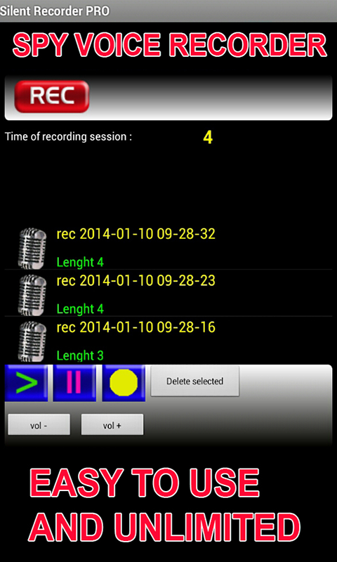 SILENT SPY RECORDER - App on Amazon Appstore
