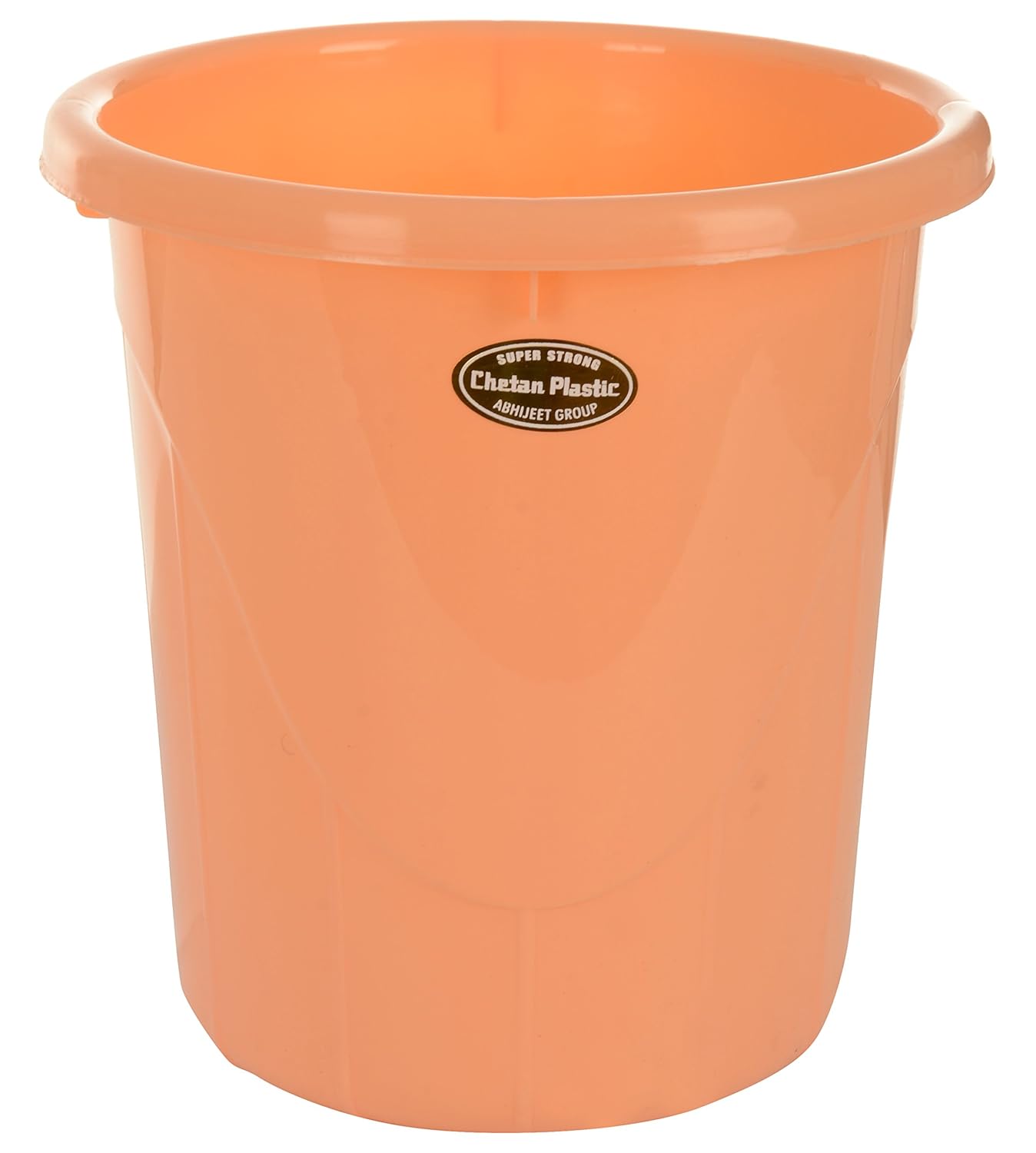 Chetan Plastic Dustbin (23 cm x 23 cm x 25 cm, Light Orange) : Amazon ...