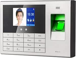Amazon.co.jp: Employee Attendance Machine, Face Fingerprint Time ...