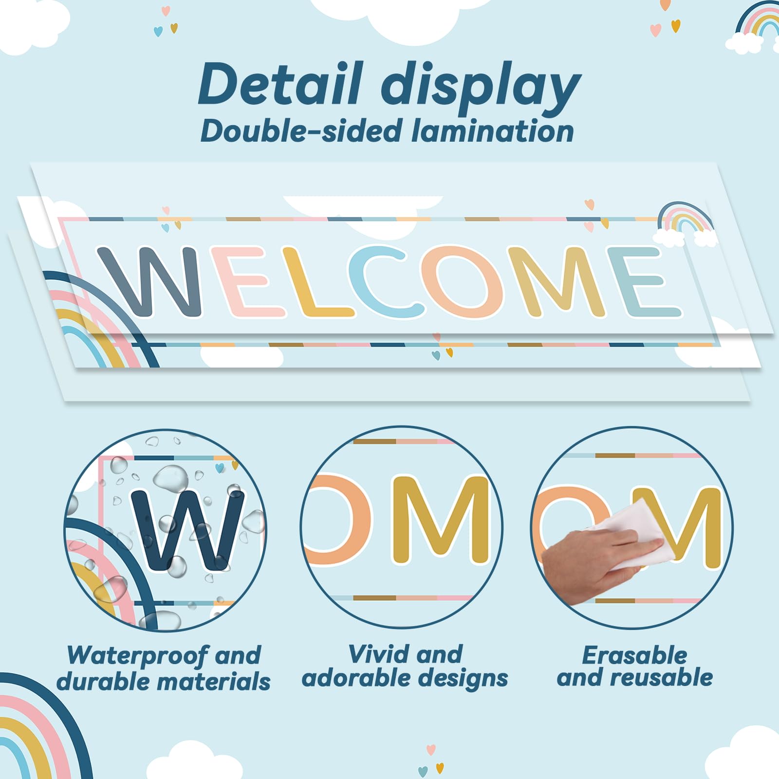 Snapklik.com : Blue Bohemia Classroom Decorations Classroom Welcome ...