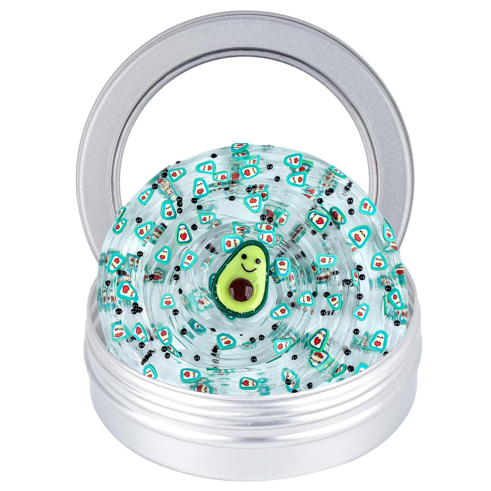 Amazon.com: Thinking Slime, Crunchy Avocado Clear Slime Kit, Scented ...