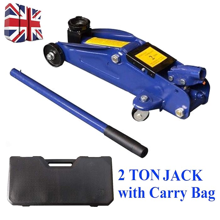 Buy 2 Ton Hydraulic Trolley Jack Car Wheel Jack Heavy Duty 2000KGS ...