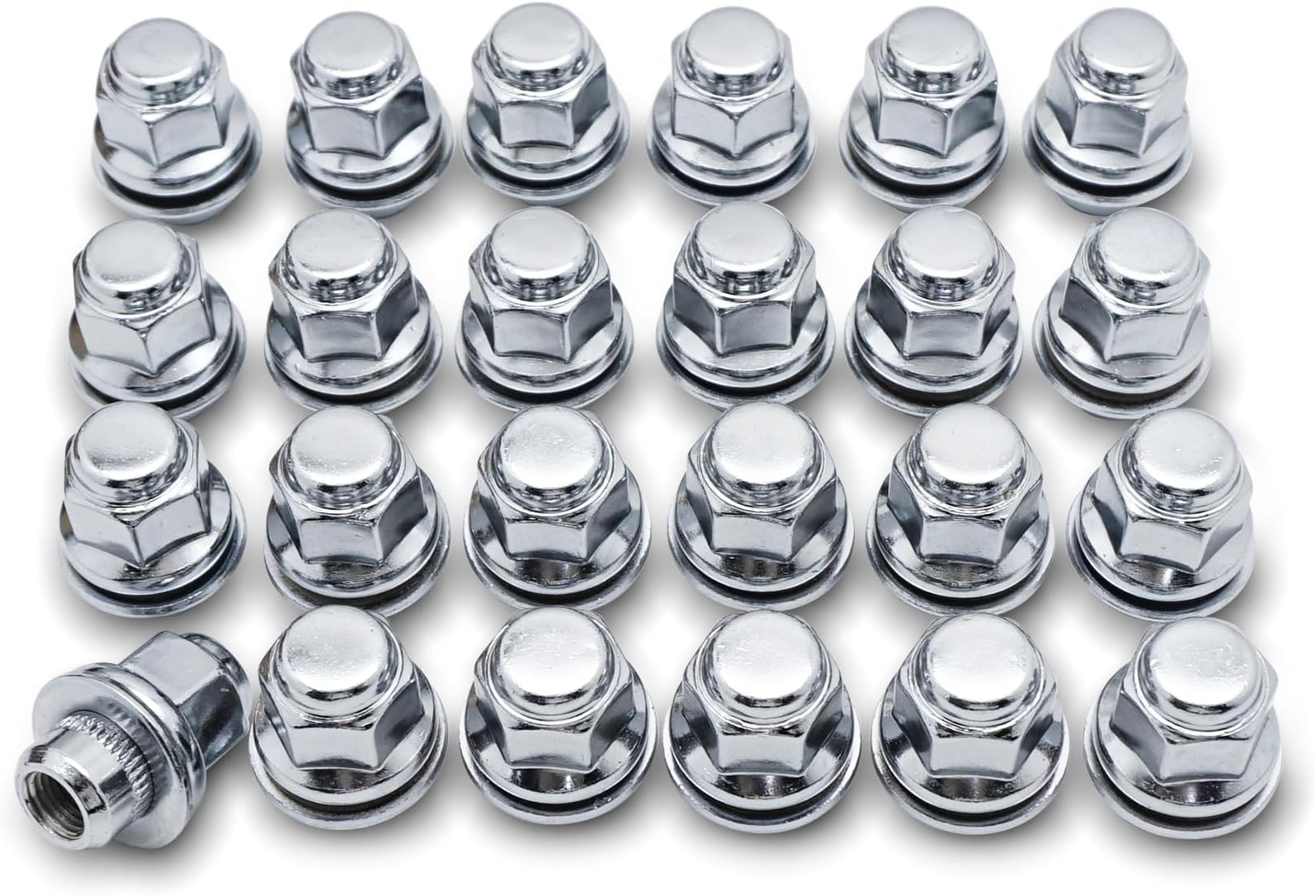 Amazon.com: M12x1.5 Chrome Factory Style Lug Nuts Wheel Nut for Toyota ...