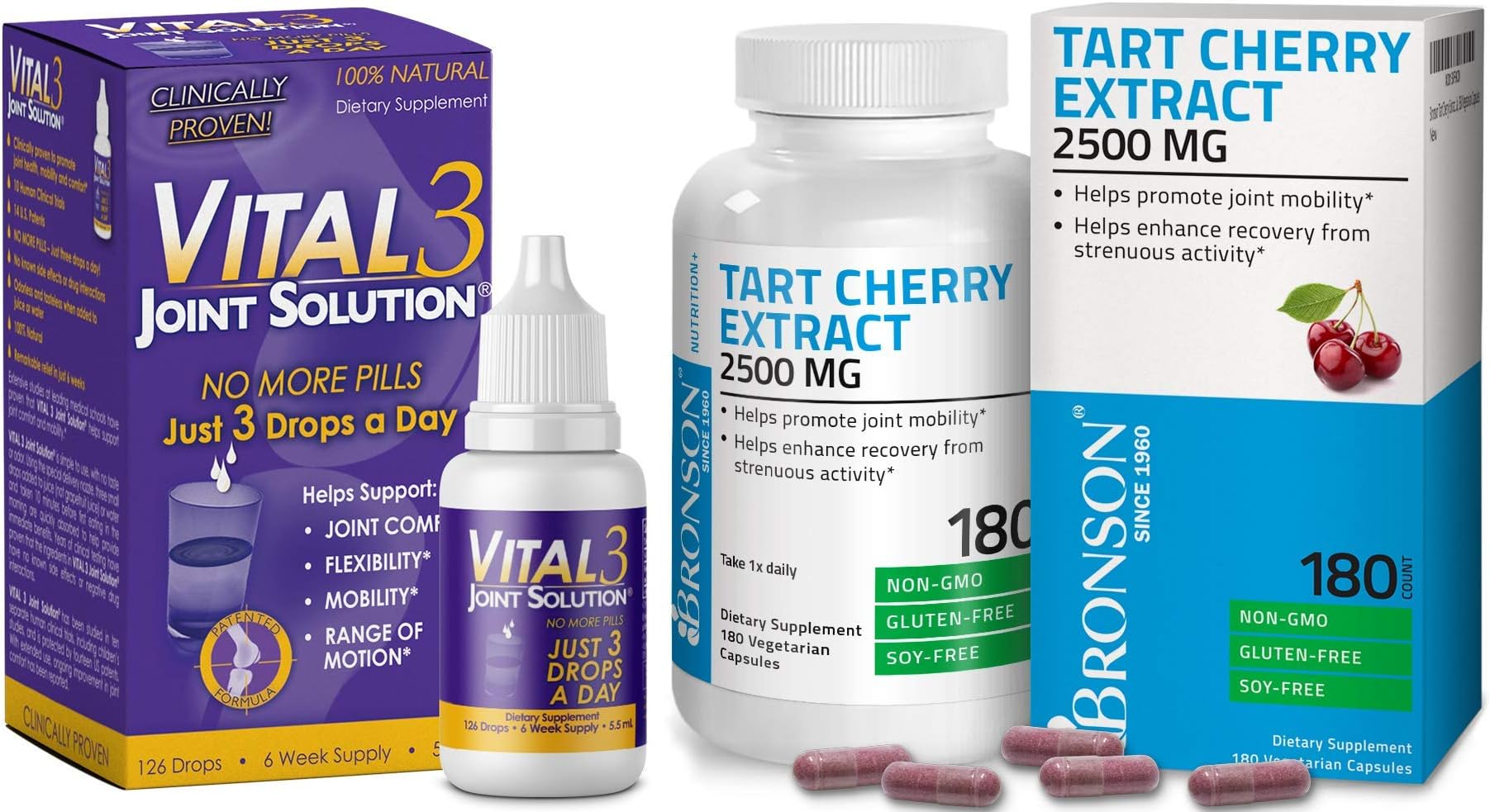 Amazon.com: Vital 3 Joint Solution® Clinically Proven Liquid Knee ...