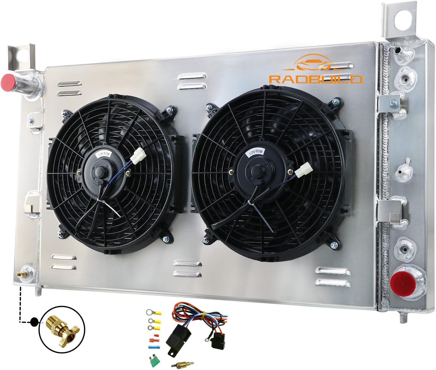 Amazon.com: RadBuild CU2334 Aluminum Radiator for 1999-2013 Chevy ...