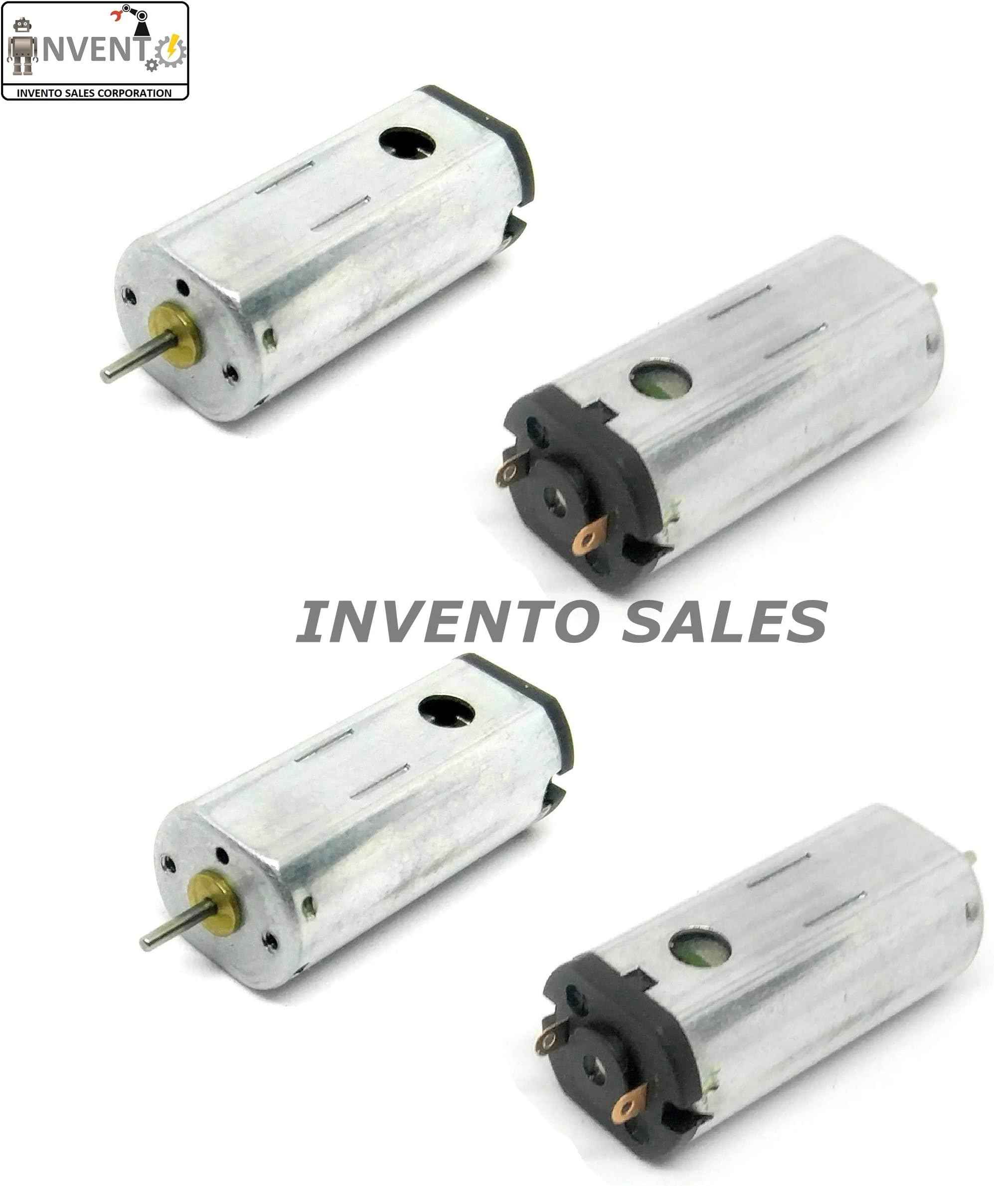 Invento 4PCS N50 3.7V - 7.4V Mini Drone DC Motor 10x12x25mm 21000 RPM ...