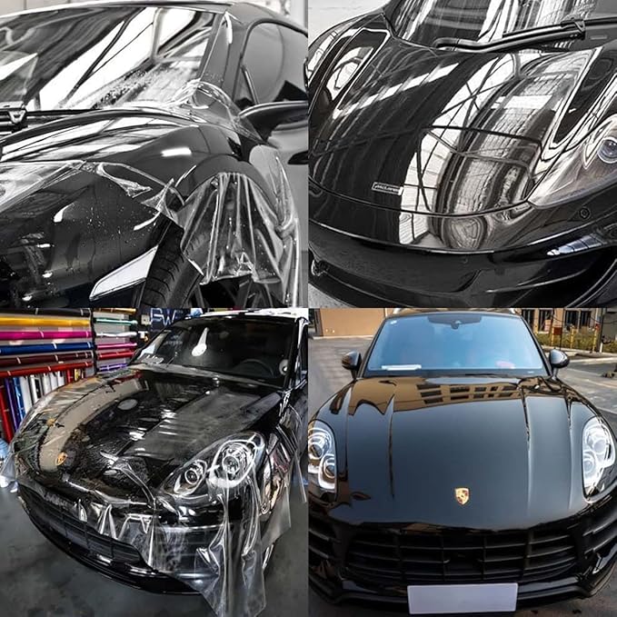 Amazon.com: ENTOVOL Clear Vision Transparent PPF Film Vinyl Wrap ...