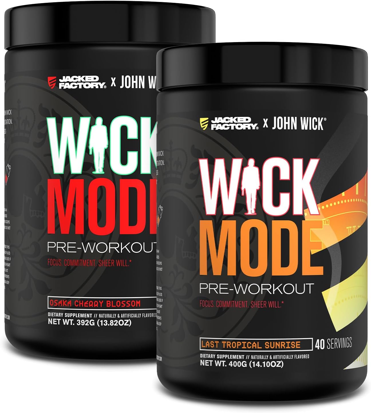 Amazon.com: Jacked Factory X John Wick - Wick Mode Pre Workout Powder ...