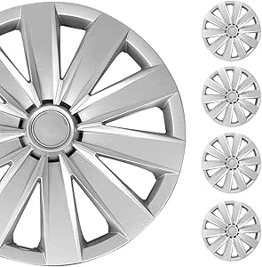 Amazon.com: OMAC - ABS Silver Gray Hub Caps 16 Inch Set of 4, Tapas ...