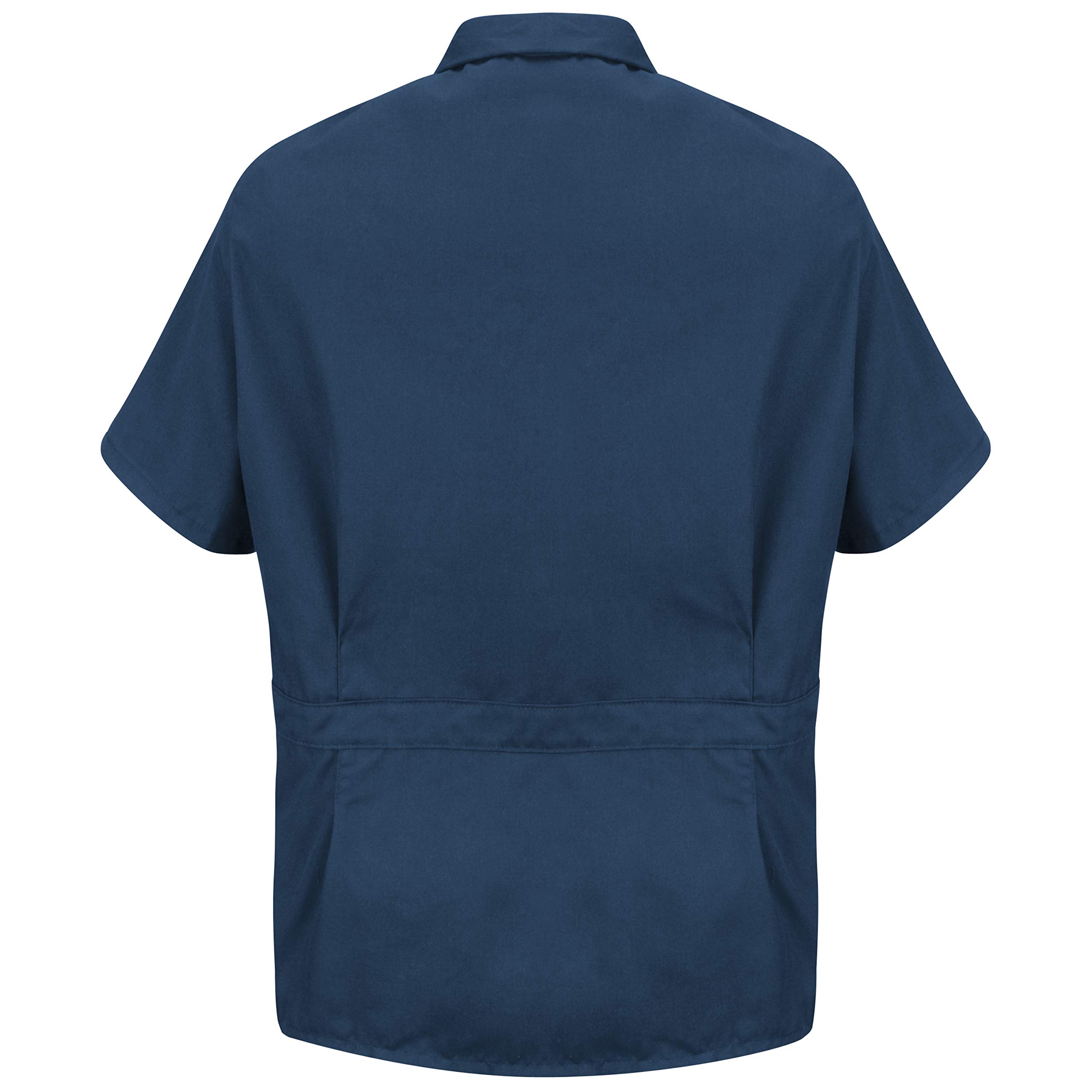 Snapklik.com : Red Kap Mens Zip-front Smock Medical Scrubs Jacket