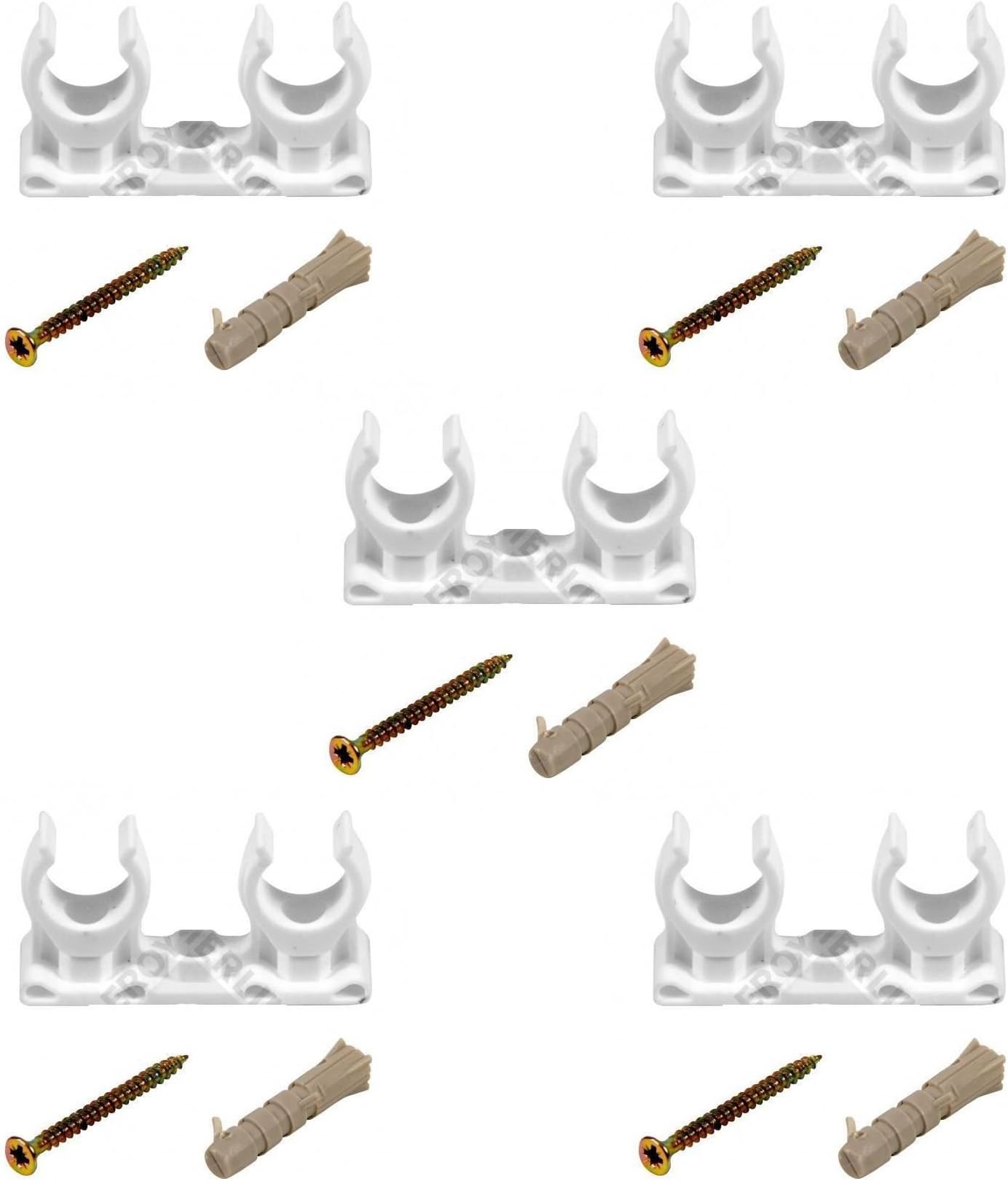 Talon Plumbing Pipe Clips for 15mm and 22mm Copper or Plastic (10, 22mm ...