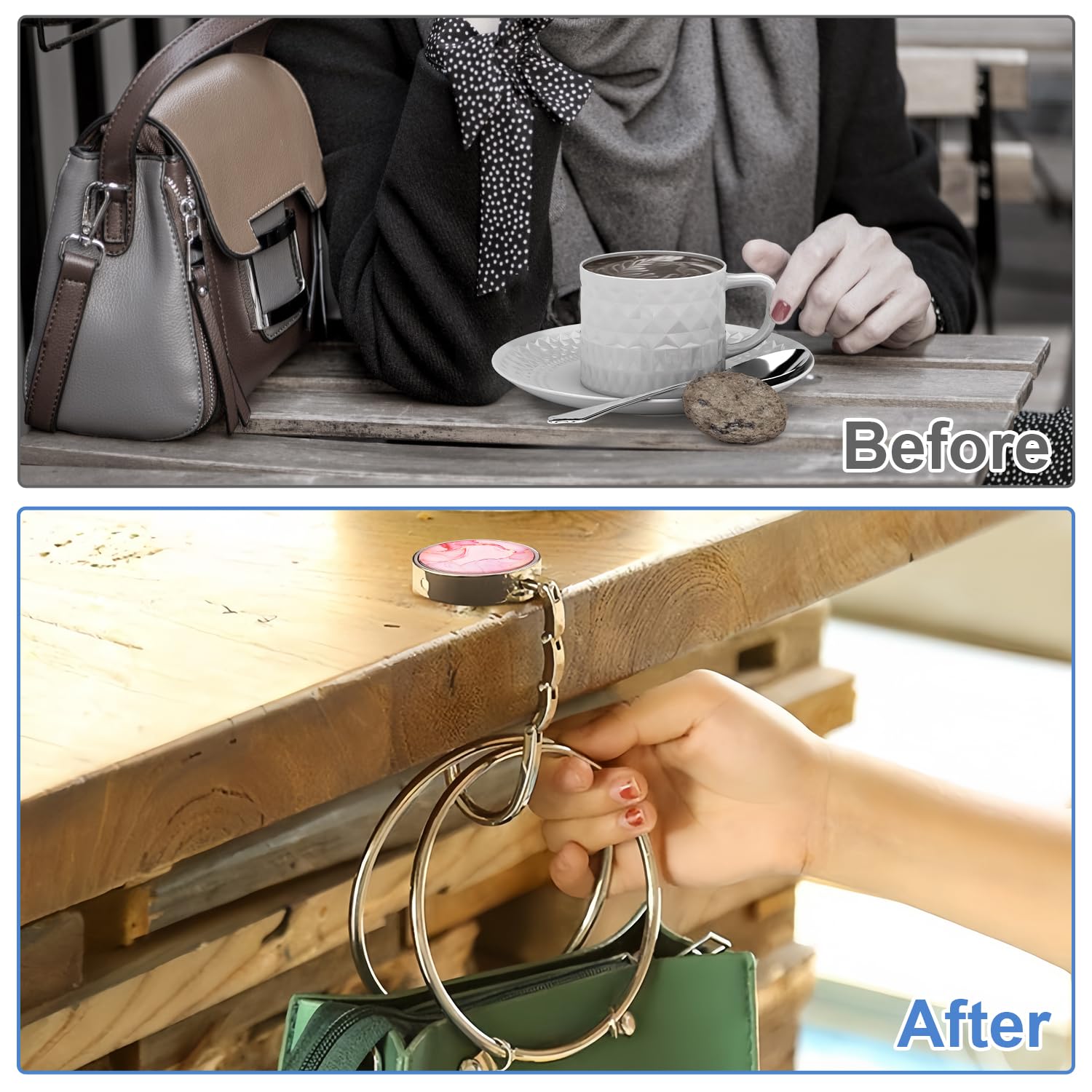 Purse Hook Okaydehi 2024 Upgrade Foldable s For Table Purse Hanger For ...