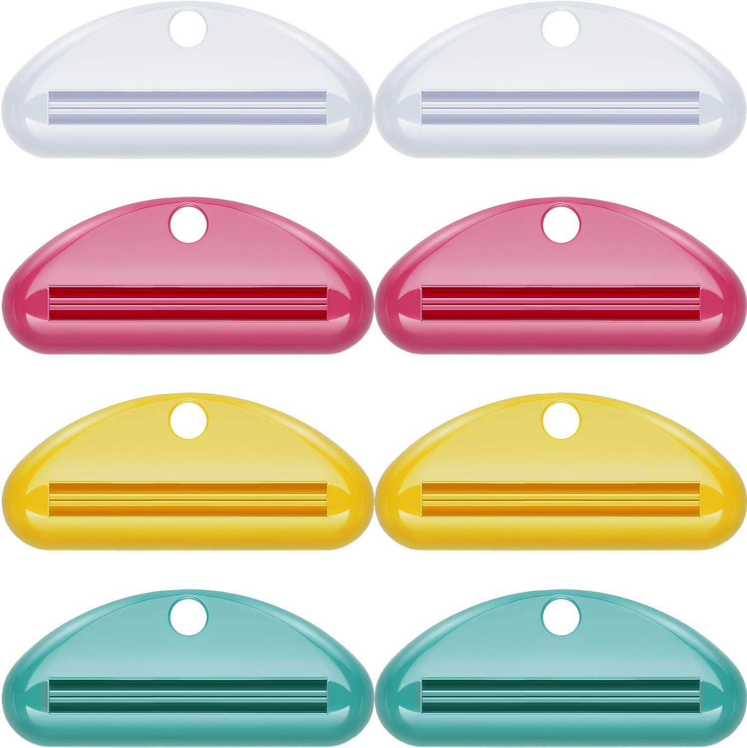 Amazon.com: Chengu 8 Pieces Toothpaste Tube Squeezer Dispenser ...