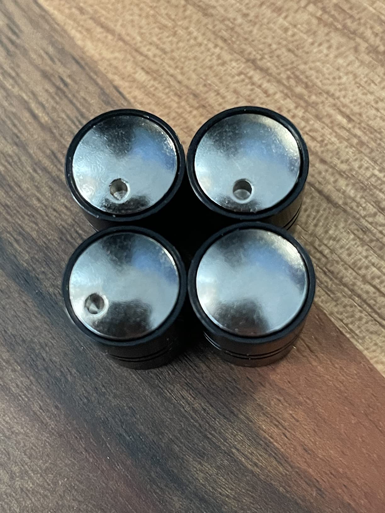 Richbrook Anti-Theft Wheel Valve Dust Caps - Black : Amazon.co.uk ...