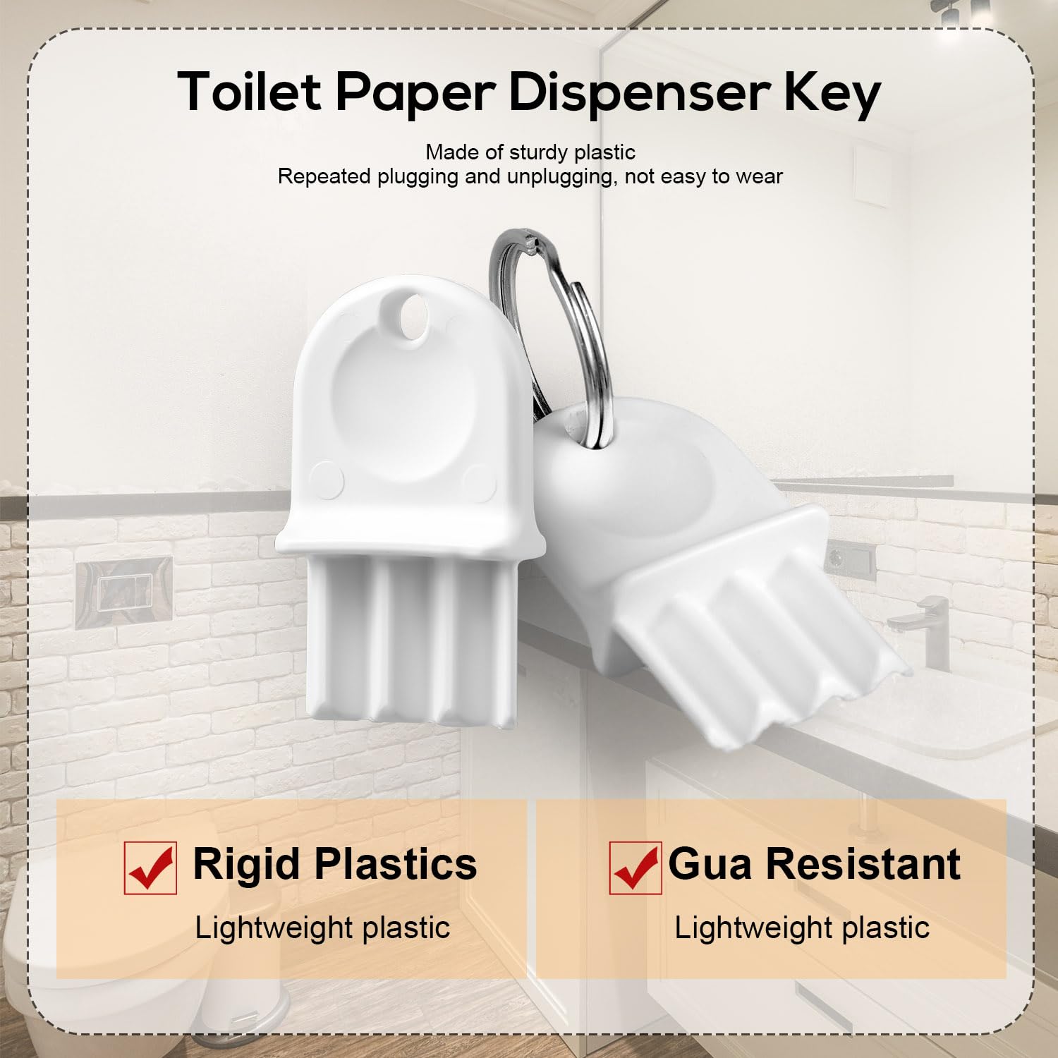 Snapklik.com : 10pcs Toilet Paper Dispenser Key, Plastic Paper Towel ...