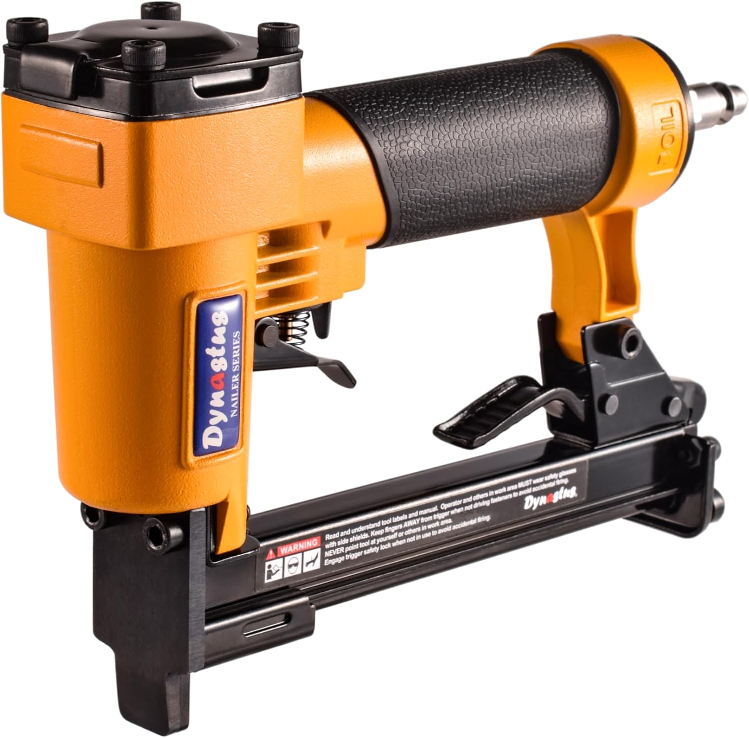 Dynastus Pneumatic Upholstery Staple Gun, 21 Gauge 1/2" Wide Crown Air ...