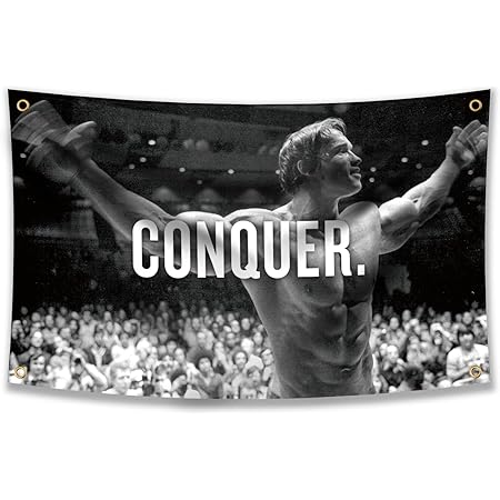 Amazon.com : OOOYIY Conquer Flag for Arnold Schwarzenegger 3×5 Feet ...