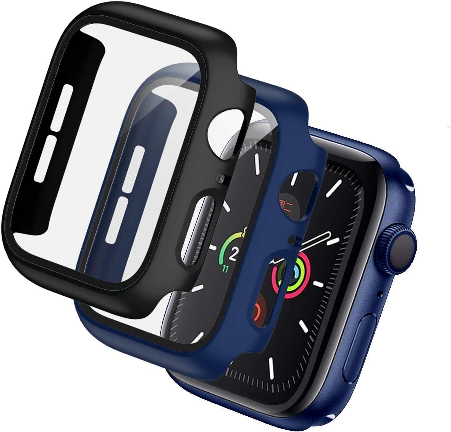 Amazon.com: HAANILKYI 2-Pack Waterproof Case for Apple Watch SE (2nd ...