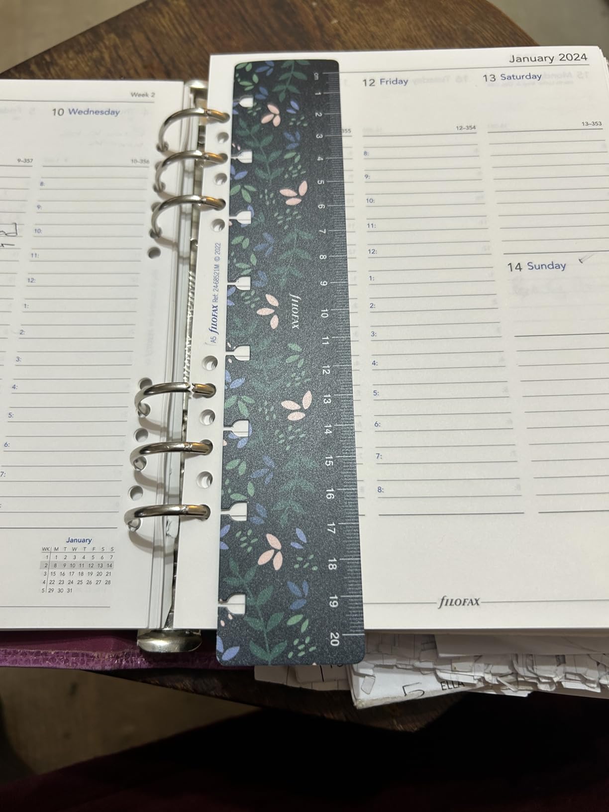 A5 Garden Ruler (Compatible with all Filofax A5 refillable notebooks ...