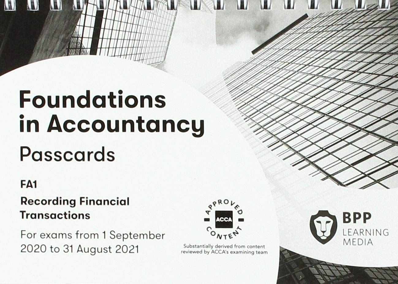 Buy FIA Recording Financial Transactions FA1: Passcards Book Online at ...