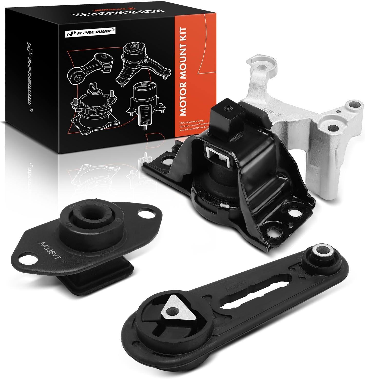 Amazon.com: Set 4PCS Engine Motor Mount and Transmission Mount ...
