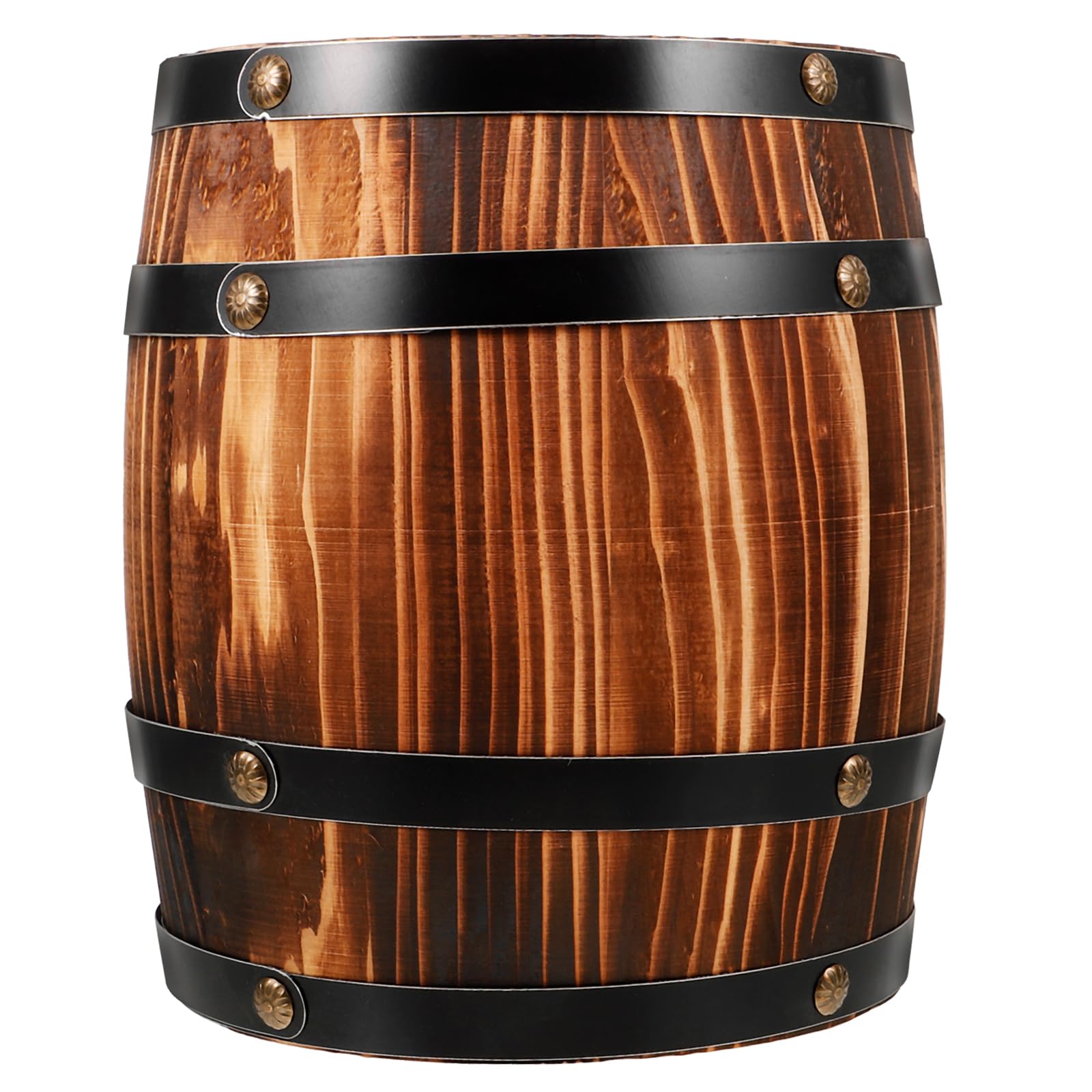 Amazon.com: DECHOUS Wooden Wine Barrel Decor, Small Wood Barrel ...