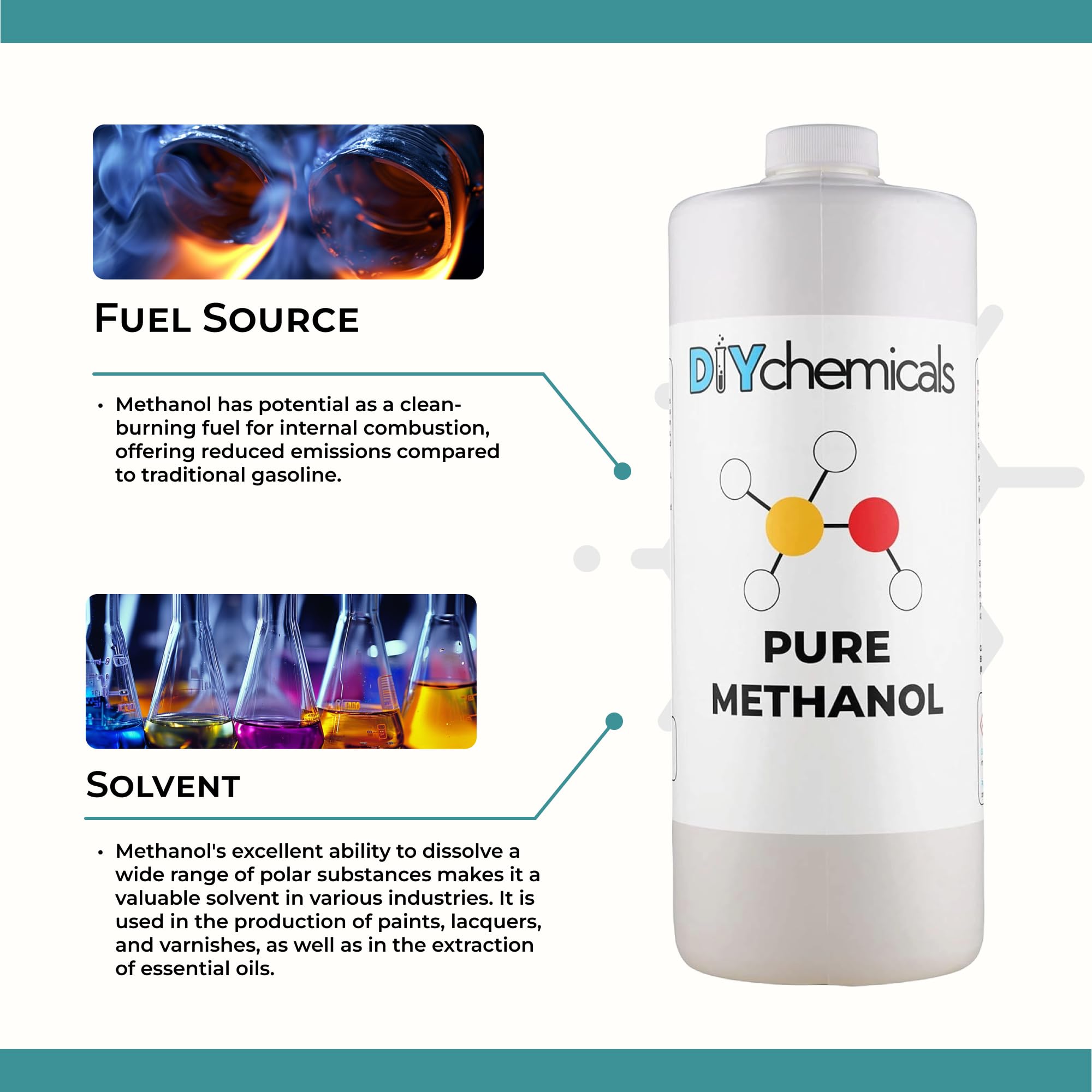 Snapklik.com : DIYChemicals Methanol Industrial Grade 1 Quart
