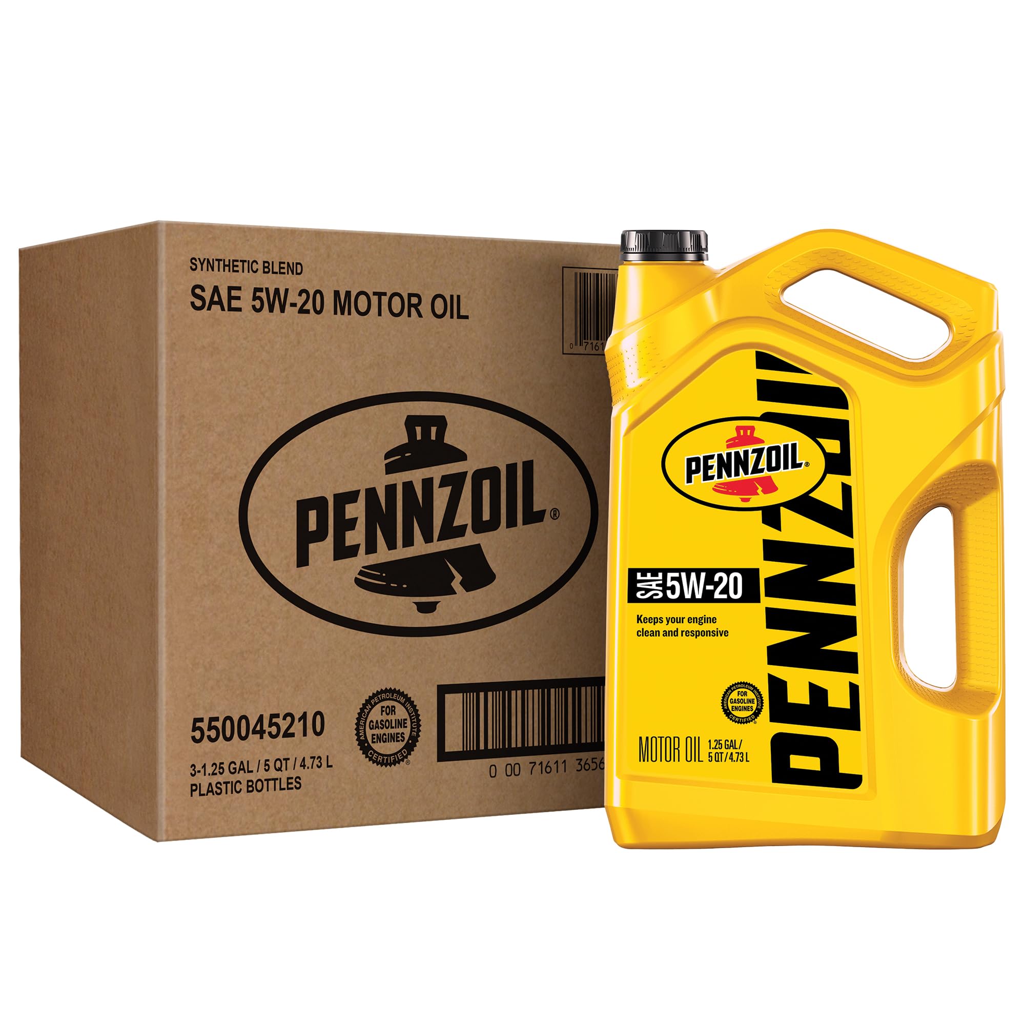Snapklik.com : Pennzoil Motor Oil 5W-20 Motor Oil, 5 Quart