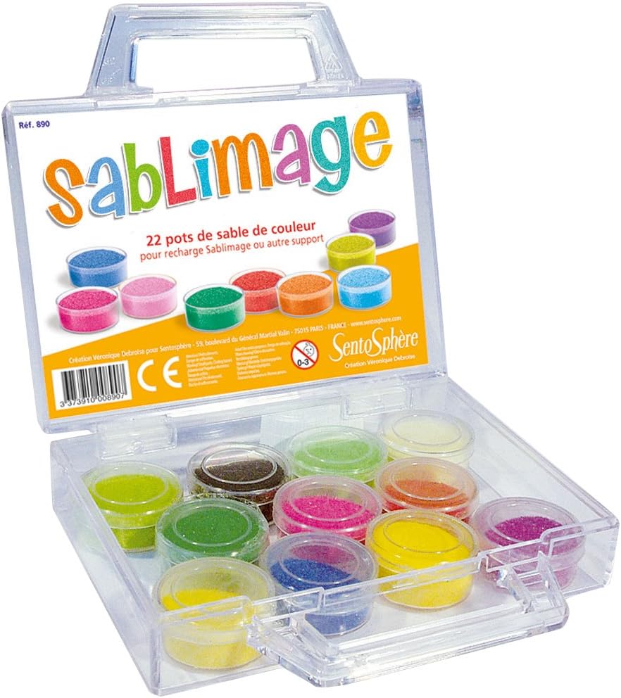Sablimage Sentosphèke Lot de 18 pots de sable : Amazon.ca: Jeux et Jouets