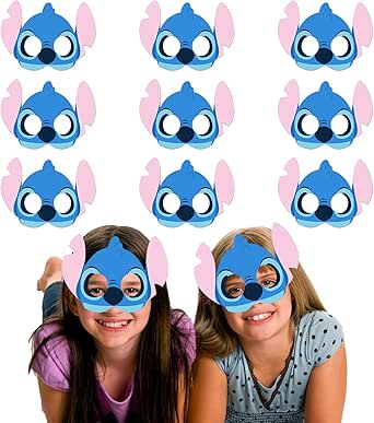Máscaras de Stitch 12 PCS Animale Máscaras para Niños,Máscaras de ...