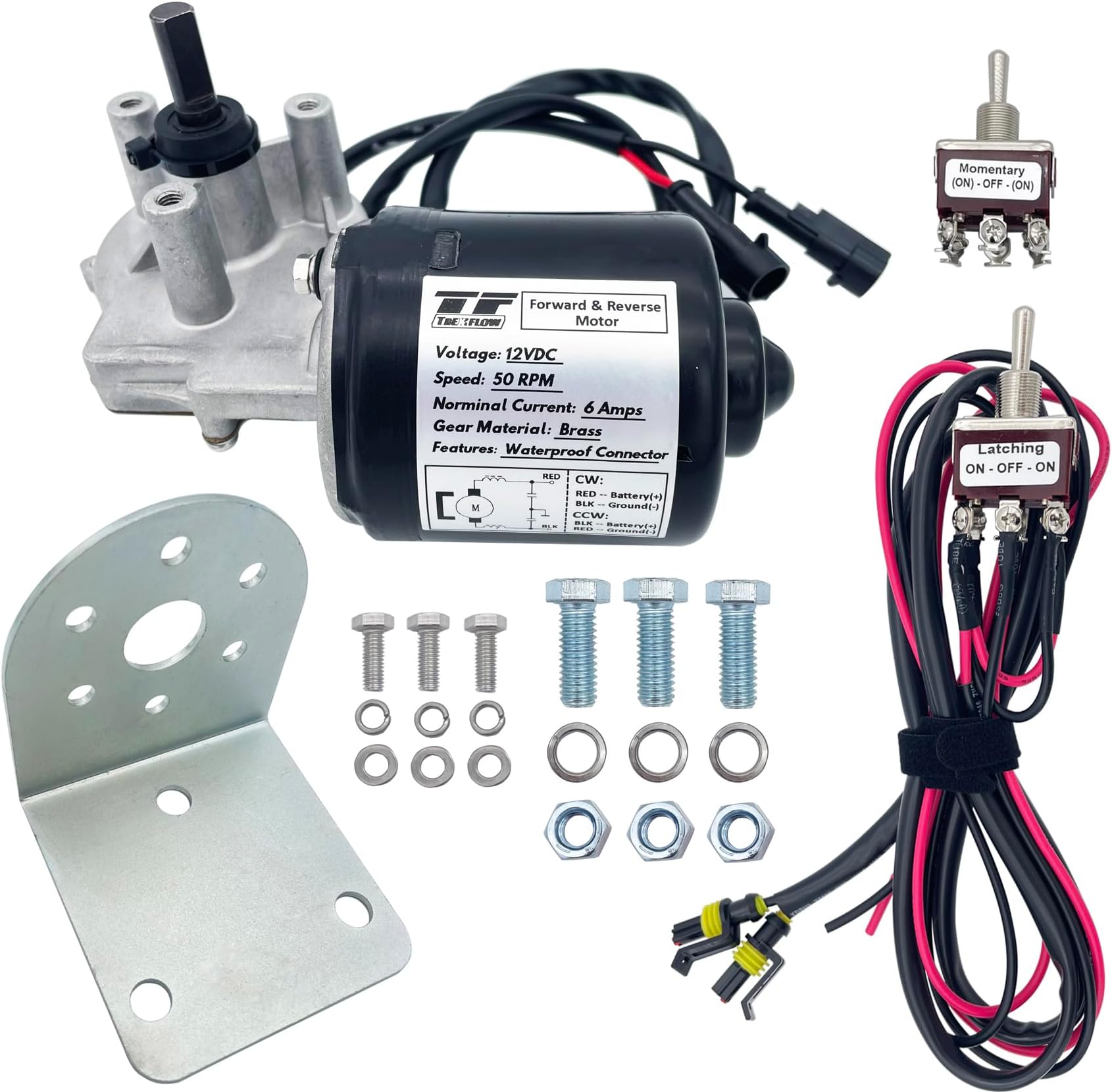 Amazon.com: Aaiov Snowblower Electric Chute Motor Crank Motor ...