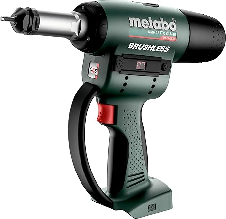Amazon.com: Metabo 18V Cordless Rivet Nut Gun | Tool Only - No Battery ...