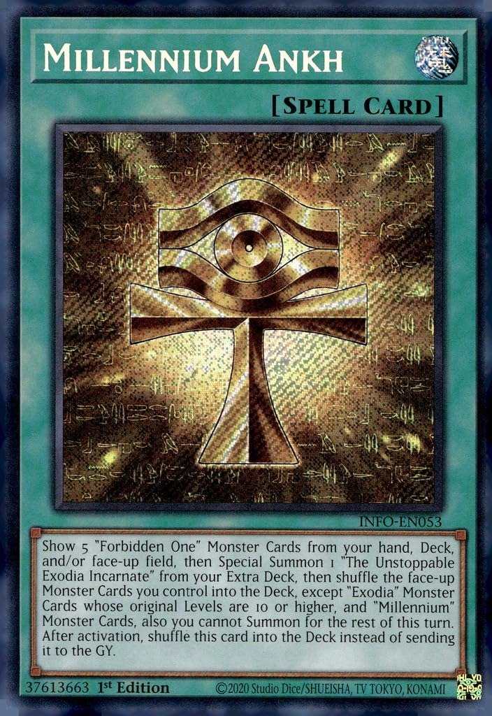 Amazon.com: Millennium Ankh - INFO-EN053 - Secret Rare - 1st Edition