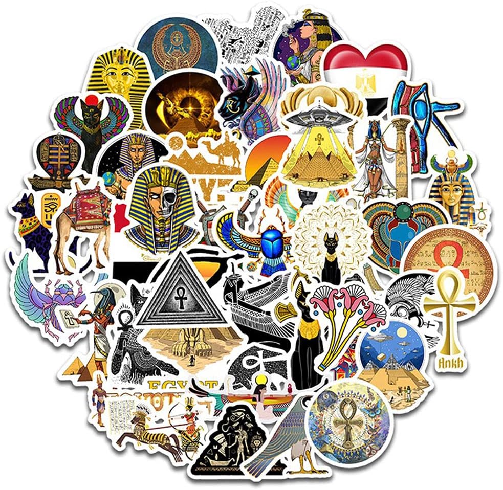 Amazon.com: 50 Pcs Ancient Egypt Stickers Waterproof Aesthetic Lost ...