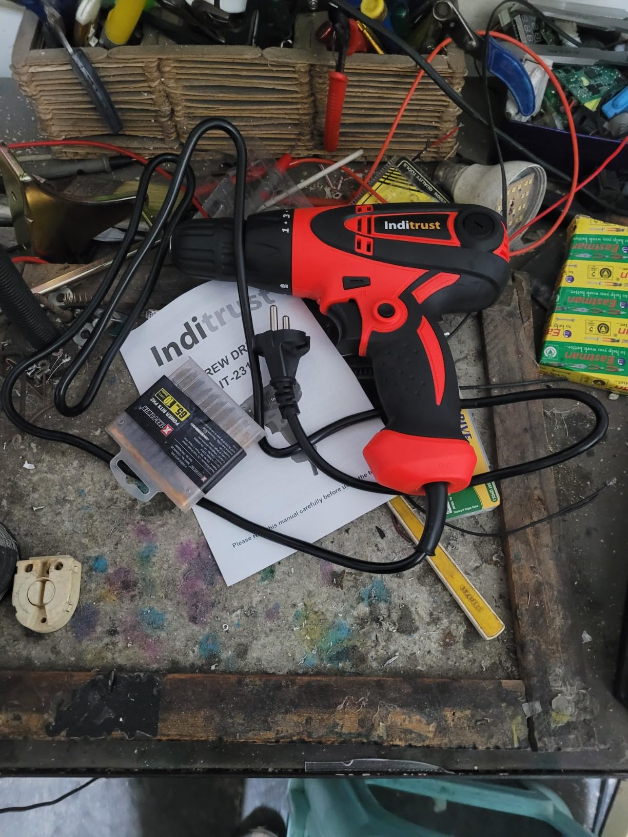 Inditrust 500W RED Electric Screwdriver Drill Machine WITH 6 MONTHS ...