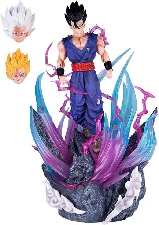 Amazon.com: Muenmee Gohan Figures Anime PVC Large Statues Figures Three ...