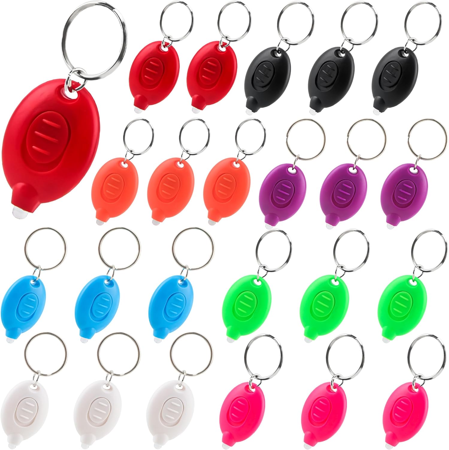 Amazon.com: Haconba 24 Pack Mini Led Flashlight Keychain Portable Small ...