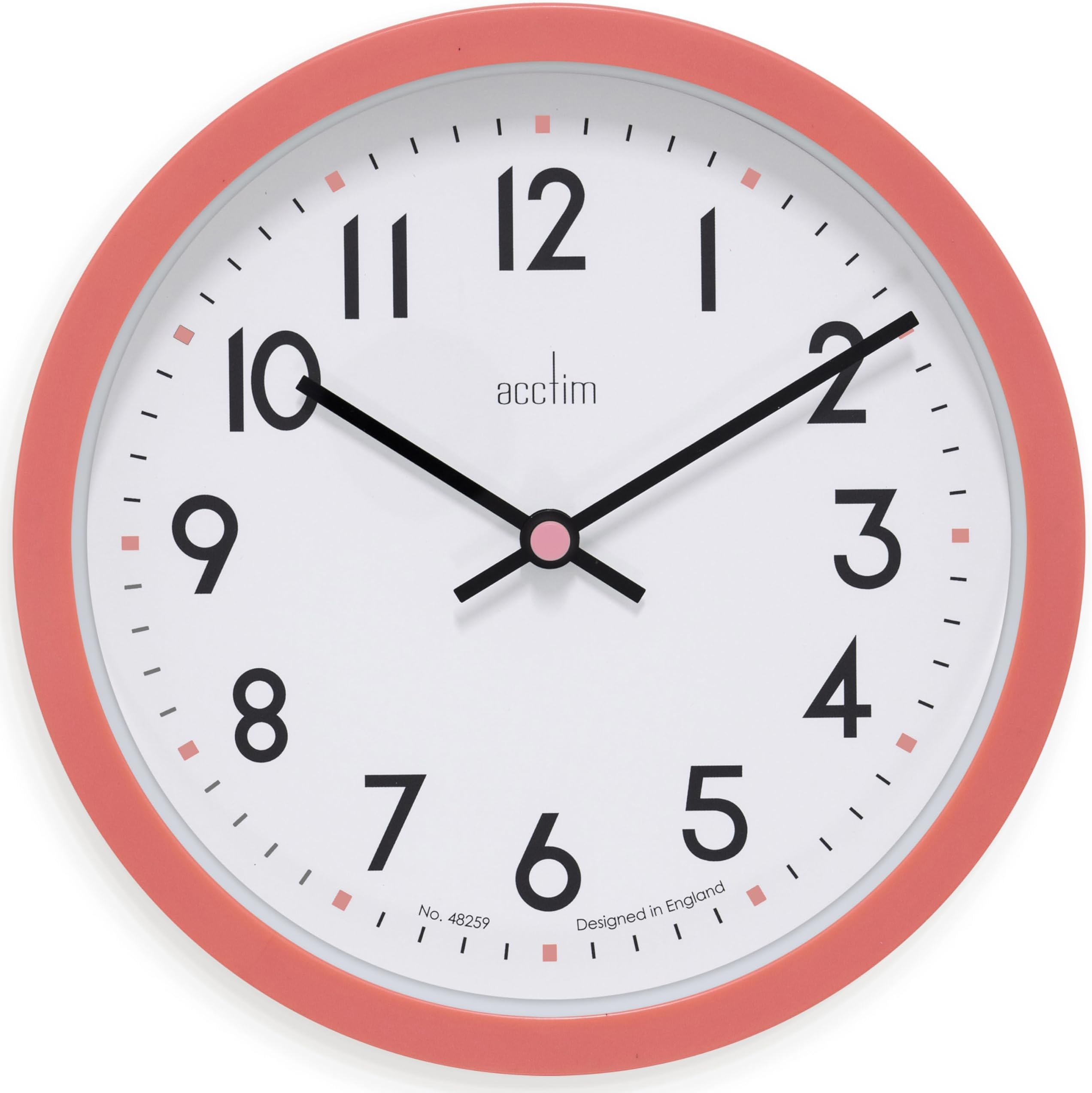 Acctim Wickford Kids Teaching Wall Clock Quartz Rainbow Dial Quarter ...