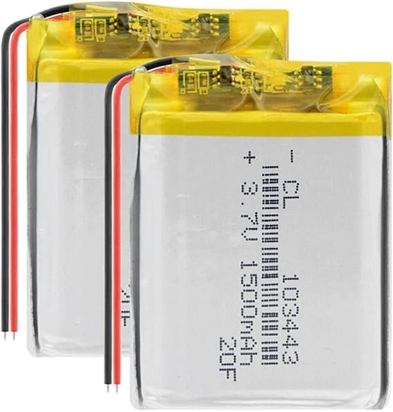 Amazon | MP3 MP4 MP5リチウム電池ナビゲーター用1500mAh 3.7Vリチウムポリマー電池103443,2個 ...