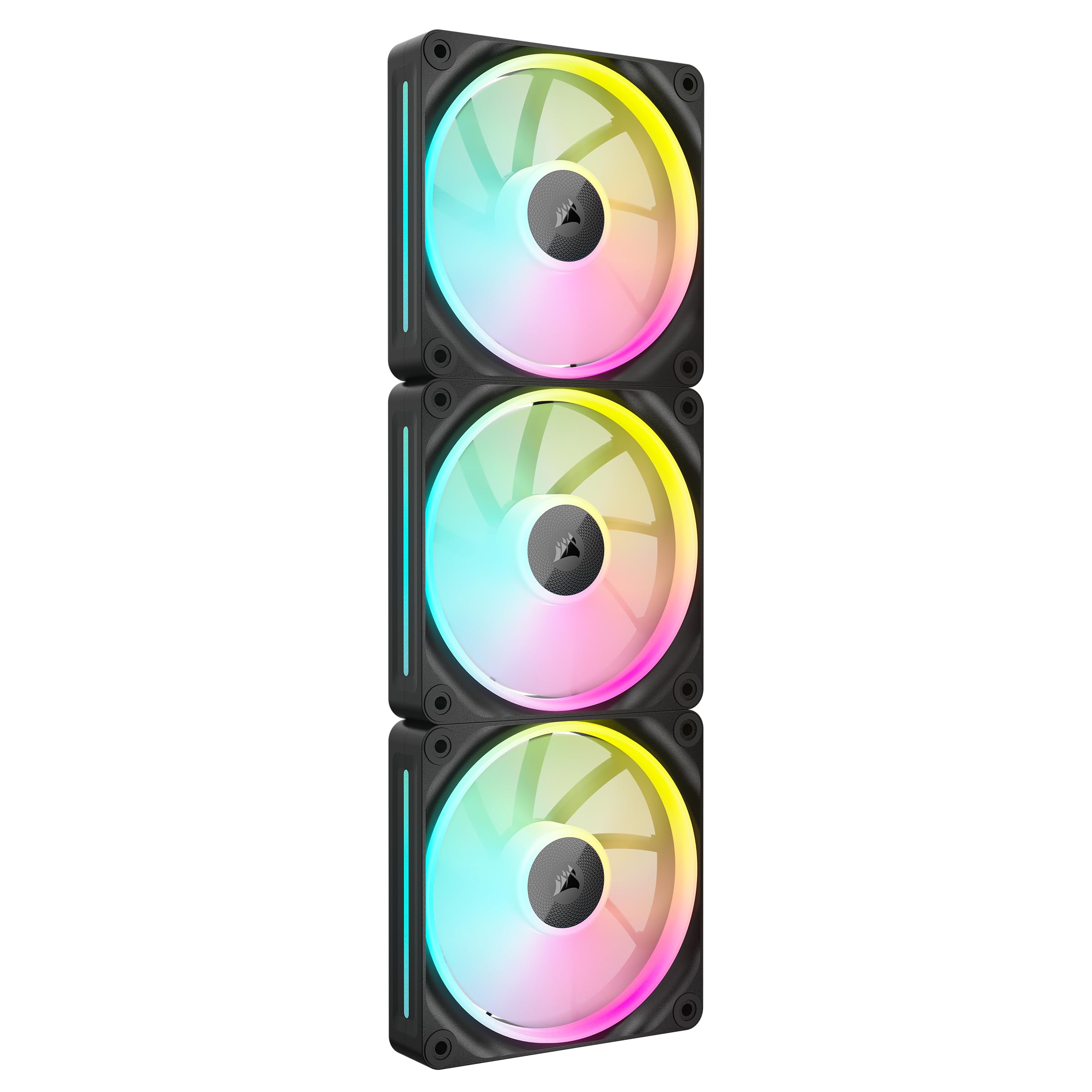 Corsair iCUE LINK LX120 RGB 120mm PWM Fans Triple Pack – Dual Light ...