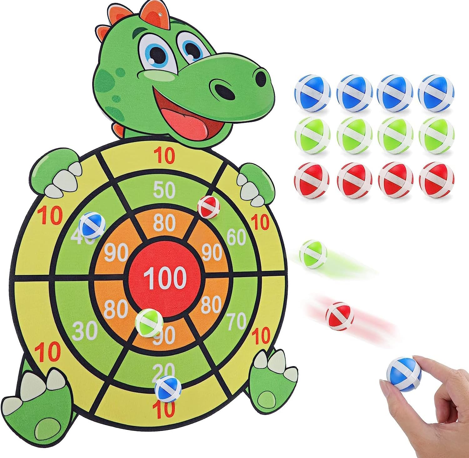 Amazon.com : 28" Large Dinosaur Dart Board for Kids with 12 Sticky ...