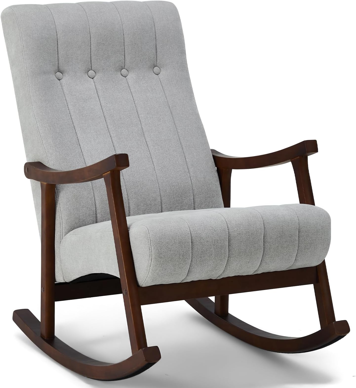 Amazon.com: Ugijei Rocking Chair Nursery, Teddy Upholstered Glider ...