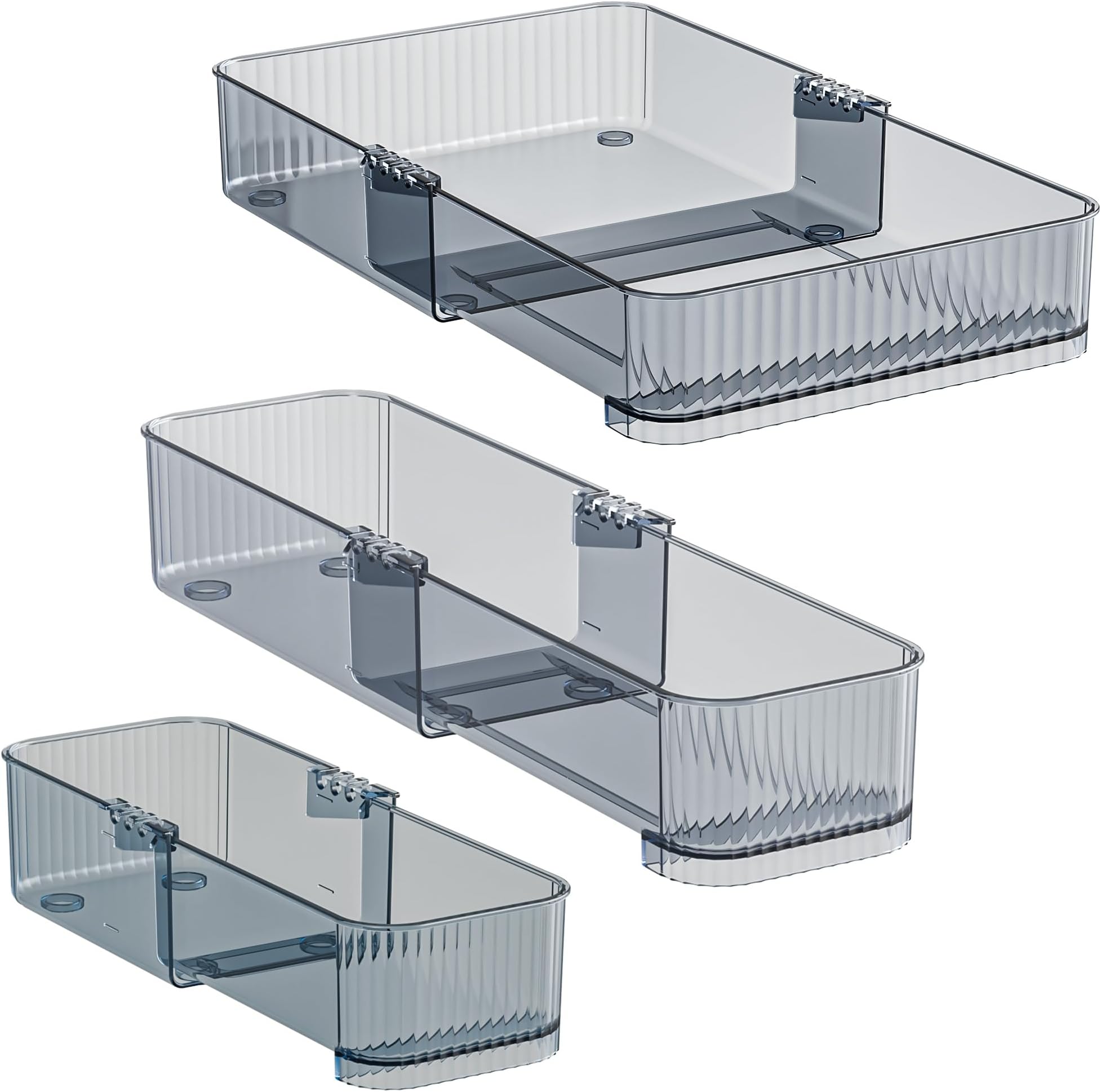 Amazon.com: iDesign Narrow Kitchen Drawer Organizer - Plastic Drawer ...