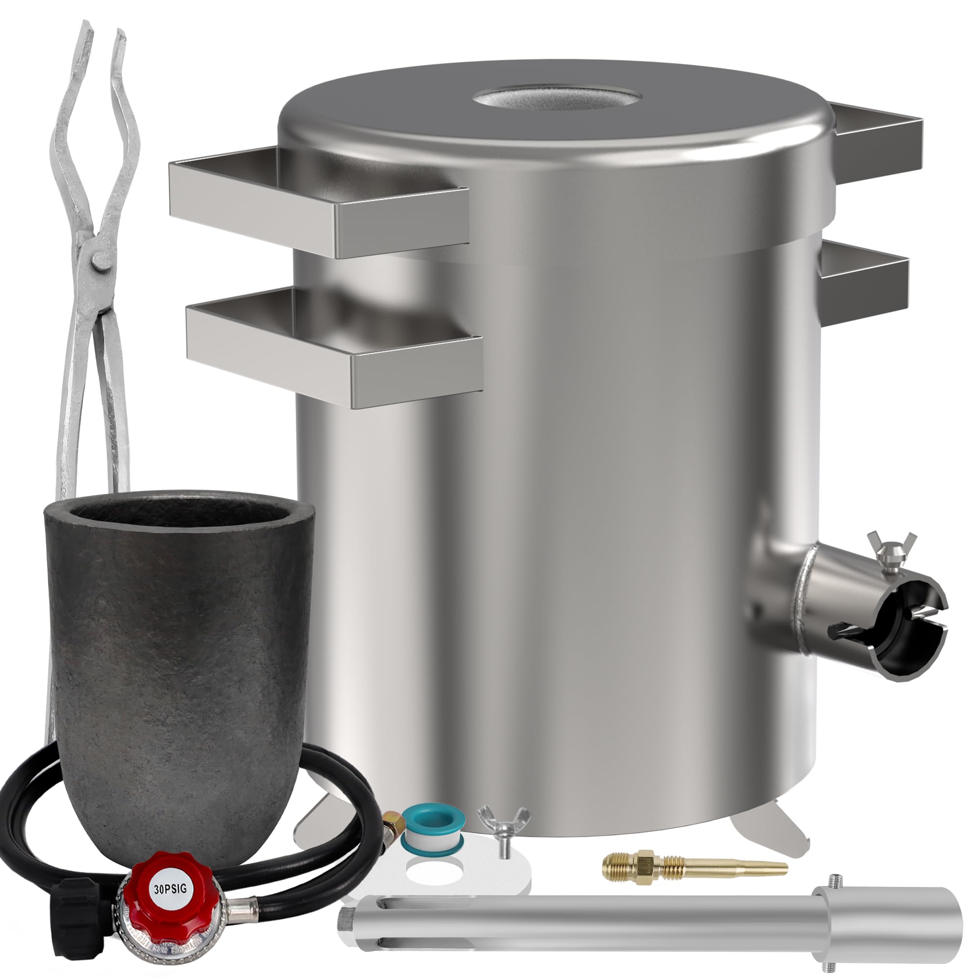 Snapklik.com : USA 6kg Gas Melting Furnace Propane Forge Kit 1400/2552 ...