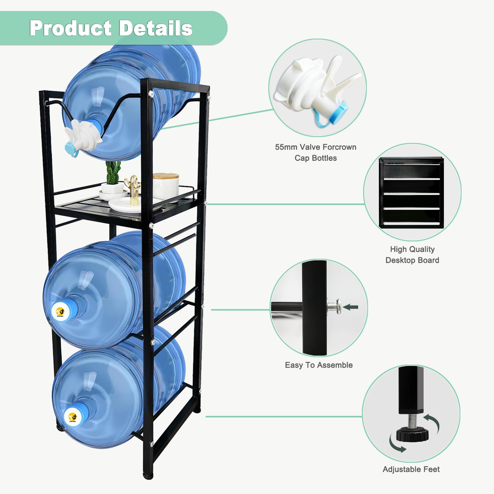5 Gallon Water Bottle Rack