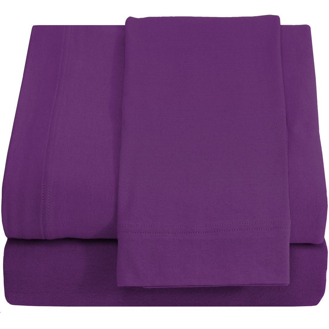 Amazon.com: Twin Extra Long 100% Cotton jersey Sheet Set - Soft and ...