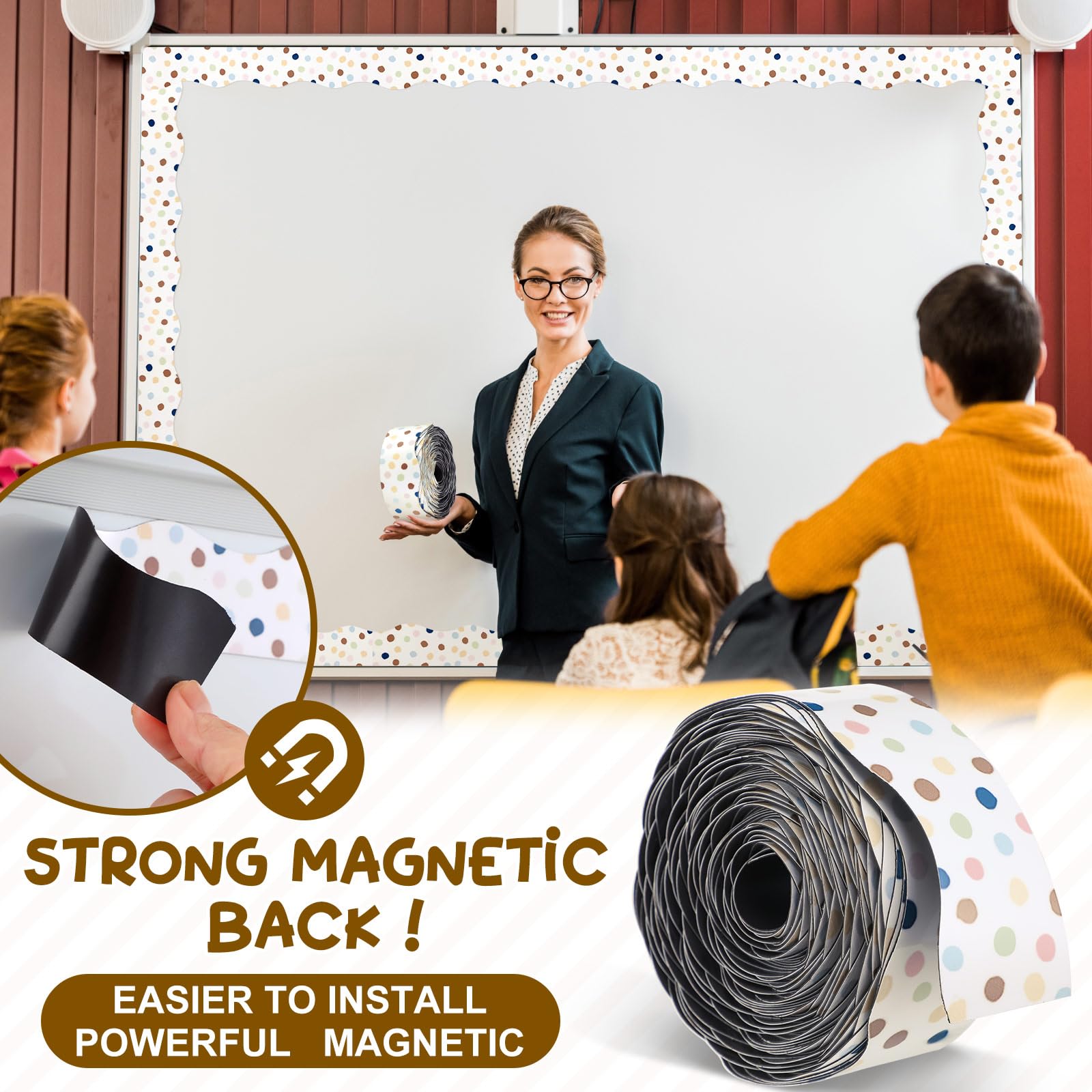 Snapklik.com : Tellegloww 36 Ft Scalloped Magnetic Border Magnetic ...
